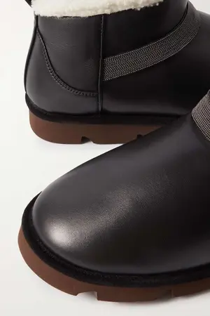 Brunello Cucinelli Leather Ankle Boots