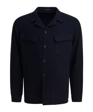 Tagliatore Long-sleeved Button-up Jacket With Lapel Collar