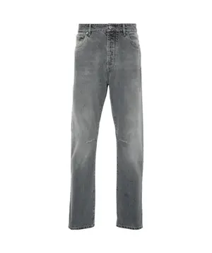 Brunello Cucinelli Logo Patch Denim Jeans