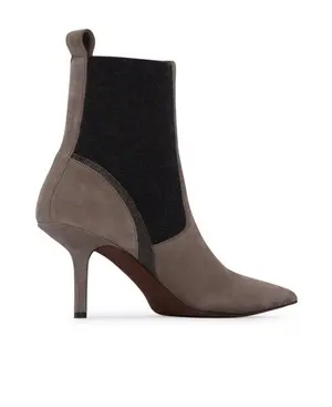 Brunello Cucinelli Pointed Toe Ankle Boots