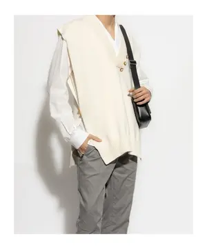 Dolce & Gabbana V-neck Knitted Vest With Embellished Buttons