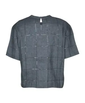 Brunello Cucinelli Checked Blouse