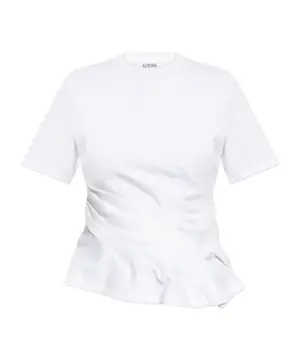 Loewe Twisted Top With Anagram Embroidery