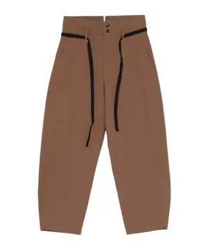 Barena Venezia Strap-detail Trousers - Brown