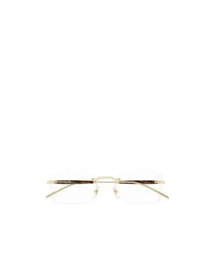 Montblanc Eyewear Rectangular Frame Glasses - Gold