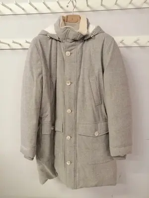 Brunello Cucinelli Hooded Buttoned Jacket With Concealed Zip Fastening