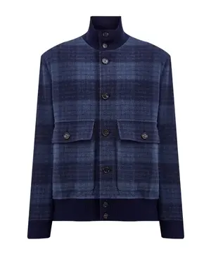 Brunello Cucinelli Checked Casual Jacket