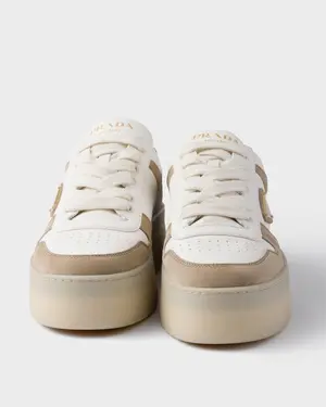 Prada Downtown Bold Sneakers - Desert Beige