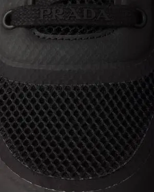 Prada Triangle Logo Lace-up Sneakers