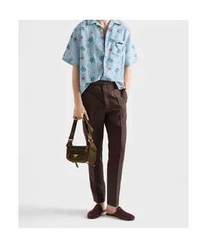Prada Mohair And Silk Tailored Trousers
