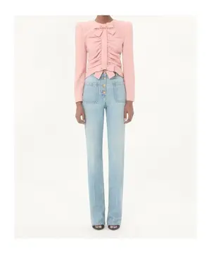 Valentino Garavani Ruched Bow Detail Jacket