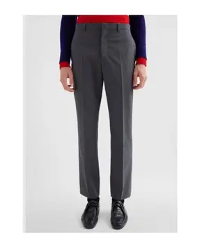 JIL SANDER Tailored Poplin Trousers - Stone Gray