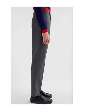JIL SANDER Tailored Poplin Trousers - Stone Gray
