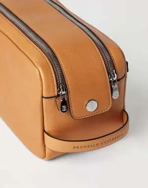 Brunello Cucinelli Double Zipper Beauty Case