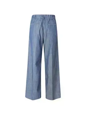 MYTHS Elasticated Waistband Straight Trousers