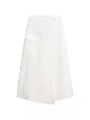 Woolrich Checked Cargo Midi Skirt