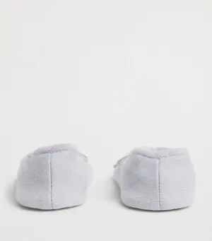 WILLIAM SHARP Embellished Cashmere Dolly Slippers