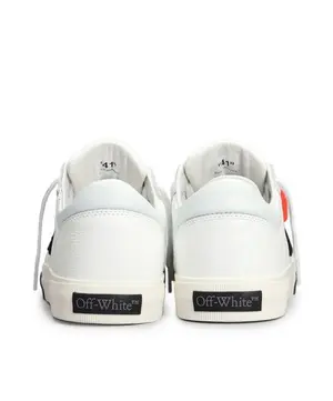 Off-White Round-toe Low-top Sneakers With Iconic Zipper Tag