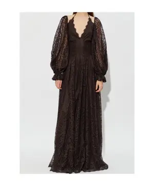 Etro Paisley Motif Lace Maxi Dress