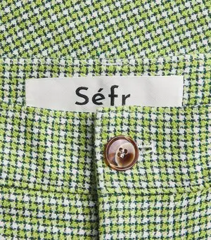 Séfr Houndstooth Tailored Shorts