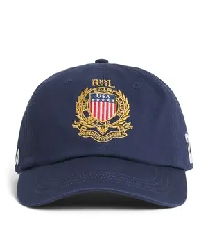 Polo Ralph Lauren Cotton Twill Usa Crest Baseball Cap - Navy