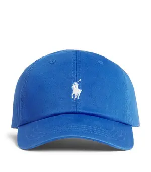 Polo Ralph Lauren Cotton Baseball Cap With Embroidered Logo - Blue
