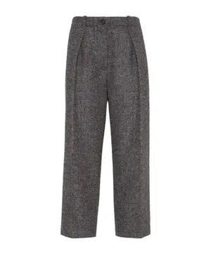 Brunello Cucinelli High-waisted Pleated Trousers