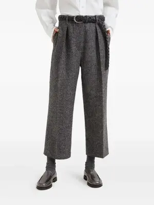 Brunello Cucinelli High-waisted Pleated Trousers