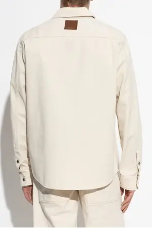 Moncler Long-sleeved Button-up Shirt - Cream