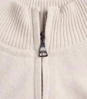 Derek Rose Finley Cashmere Quarter-zip Sweater