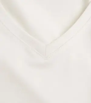 Derek Rose Basel V-neck Lounge T-shirt - Neutral