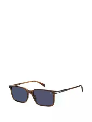 DB EYEWEAR BY DAVID BECKHAM Tortoiseshell-effect Rectangle-frame Sunglasses