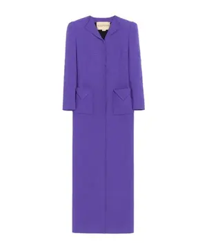 Valentino Garavani Long Sleeved Coat - Blue
