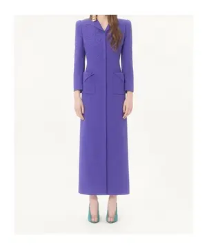 Valentino Garavani Long Sleeved Coat - Blue