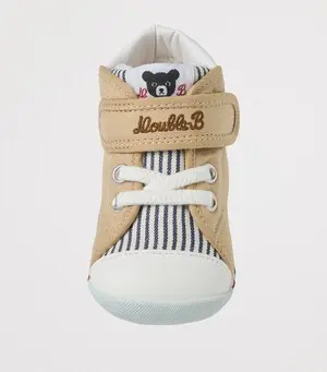MIKI HOUSE Double B" Cotton Canvas Sneakers