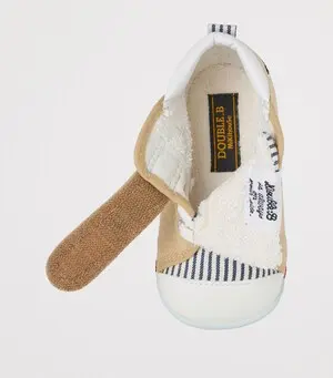 MIKI HOUSE Double B" Cotton Canvas Sneakers