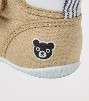 MIKI HOUSE Double B" Cotton Canvas Sneakers