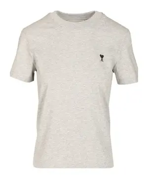 AMI Paris De Coeur Logo T-shirt - Grey