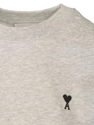 AMI Paris De Coeur Logo T-shirt - Grey