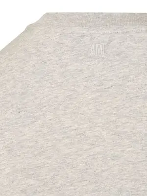 AMI Paris De Coeur Logo T-shirt - Grey