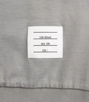 Thom Browne Cotton 4-bar T-shirt - Grey