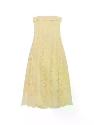 Simkhai Strapless Lace Overlay Dress