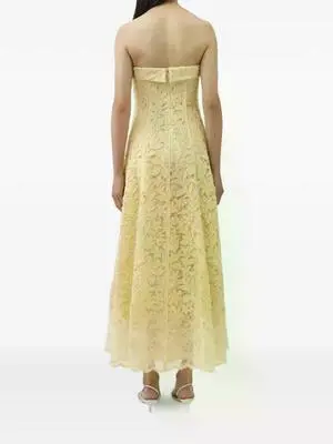 Simkhai Strapless Lace Overlay Dress