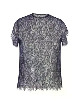 PAULINE DUJANCOURT Embroidered Lace T-shirt