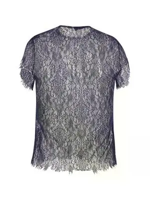 PAULINE DUJANCOURT Embroidered Lace T-shirt