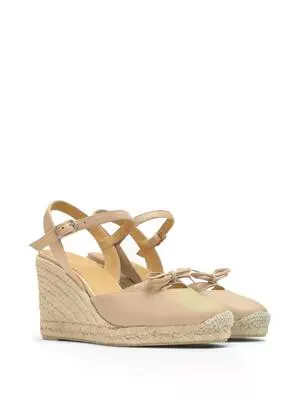 CastaÑer Cyra Bow Detail Wedge Espadrilles