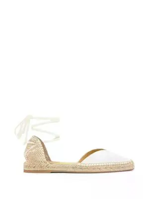 CastaÑer Brava Lace-up Espadrilles - White