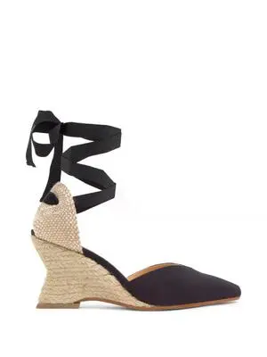 CastaÑer Jud Wedge Espadrilles - Black