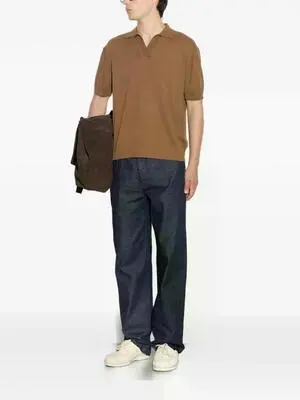 PAOLO PECORA Open-collar Loose-fit T-shirt