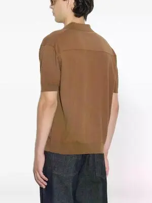 PAOLO PECORA Open-collar Loose-fit T-shirt